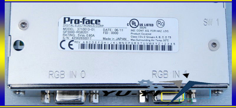 PRO-FACE PROFACE GP3000-RGB201 3710013-01 EXPANSION UNIT - PLC DCS SERVO Control MOTOR POWER ...